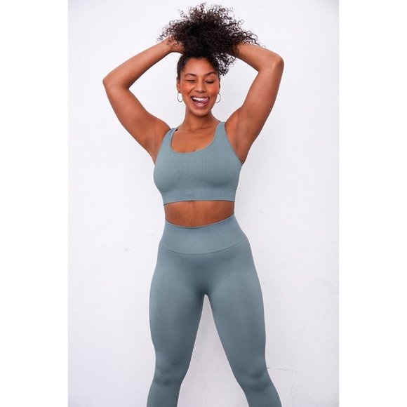 SET Active | Tops | Set Active By Mc Maddie Box Bra In Mist Xs | Poshmark